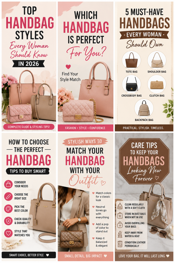Top Handbag Styles Every Woman Should Know in 2026 - Trends With US